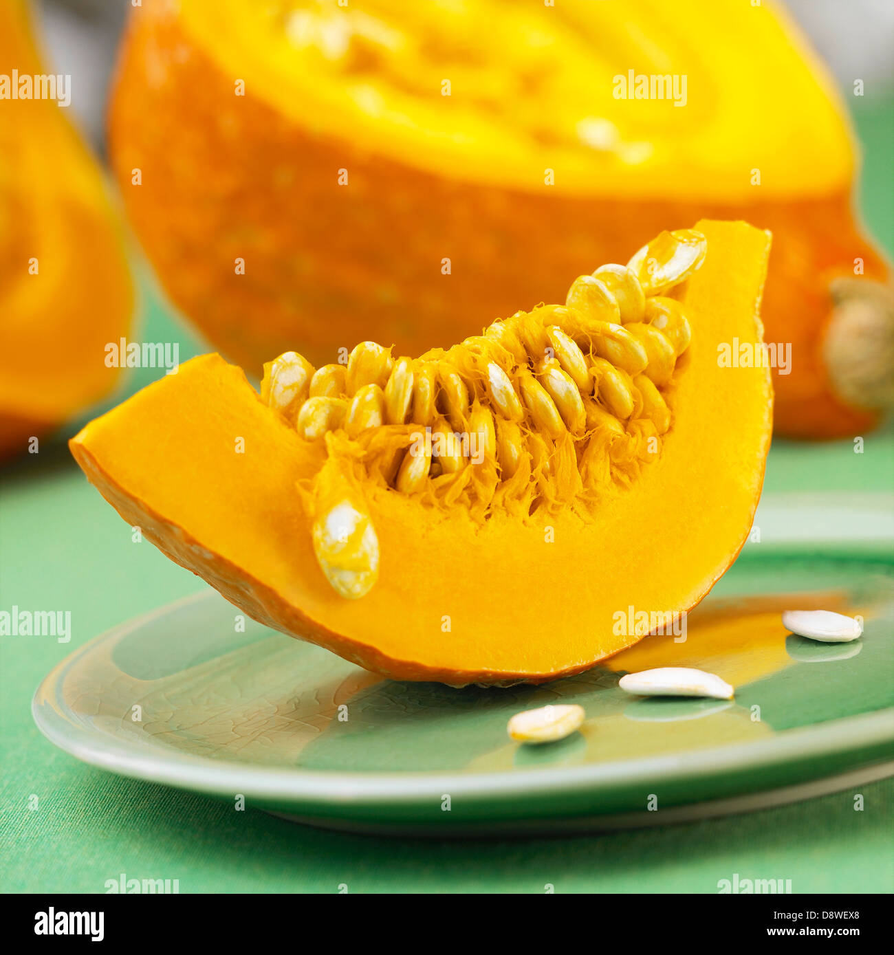 Slice of pumpkin Stock Photo - Alamy