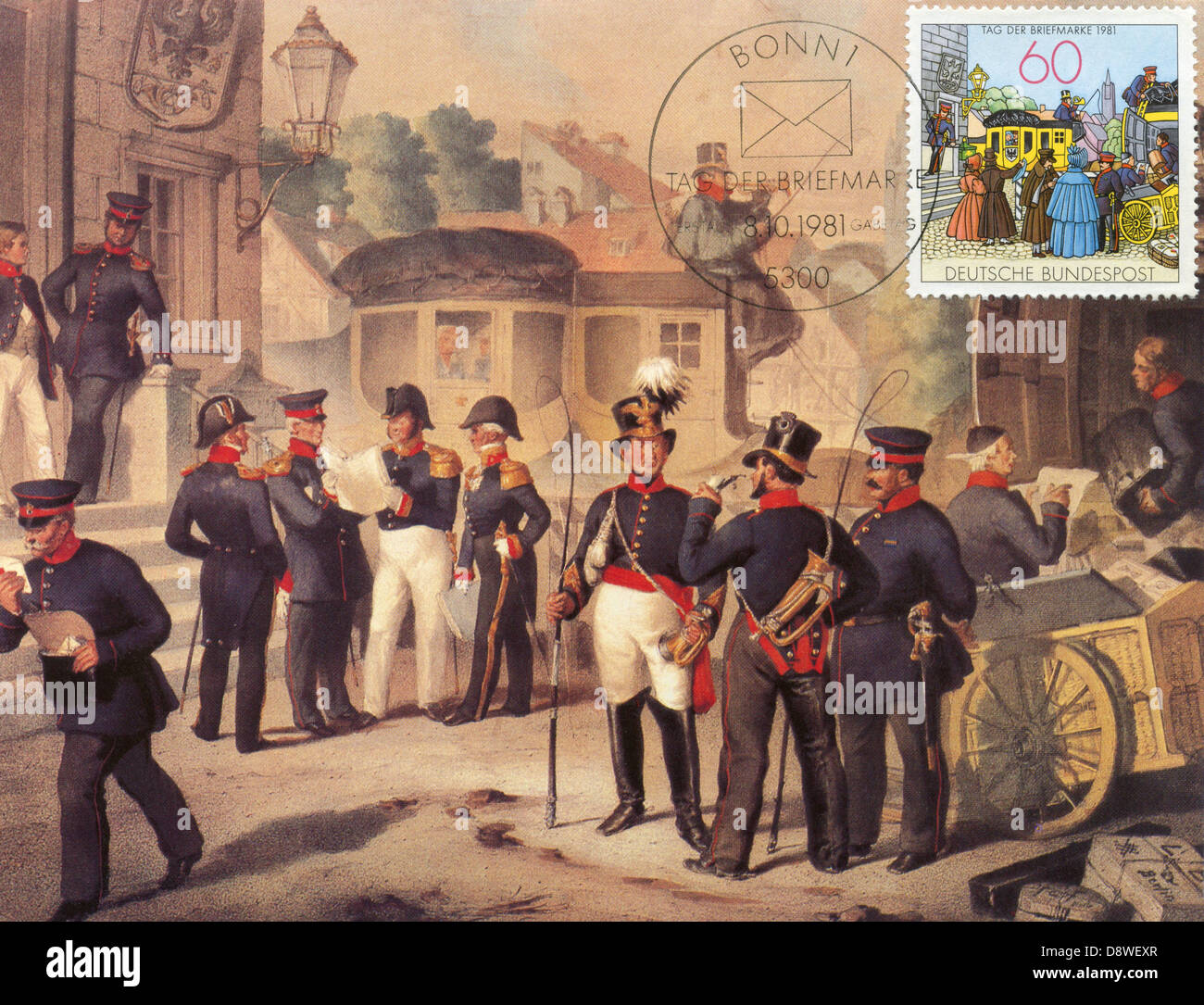 German maxicard (card maximum) and postage stamp dedicated to the ...