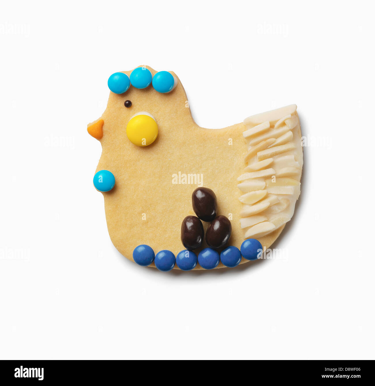 Hen-shaped Easter cookie Stock Photo - Alamy