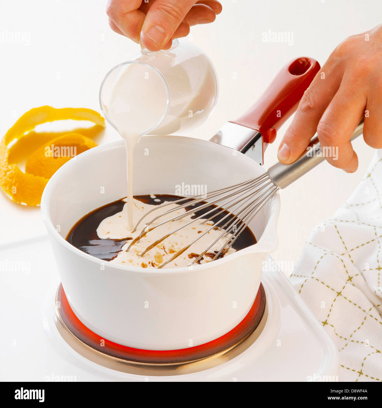 Preparing the sauce Stock Photo - Alamy
