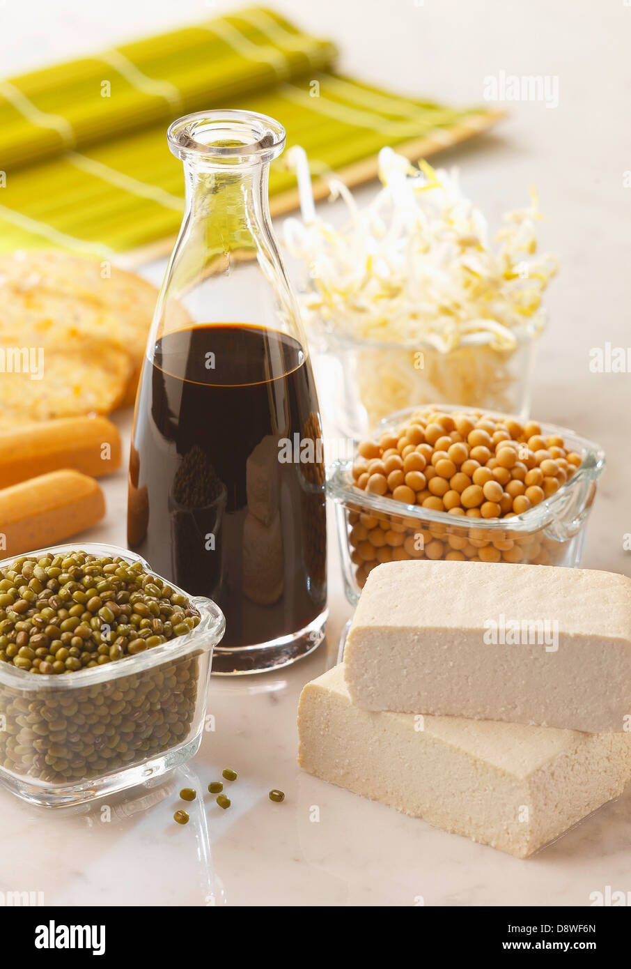 Different forms of soya products Stock Photo - Alamy