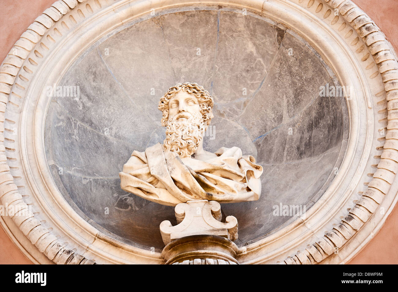 Bust inside the Castel Sant'Angelo Stock Photo - Alamy