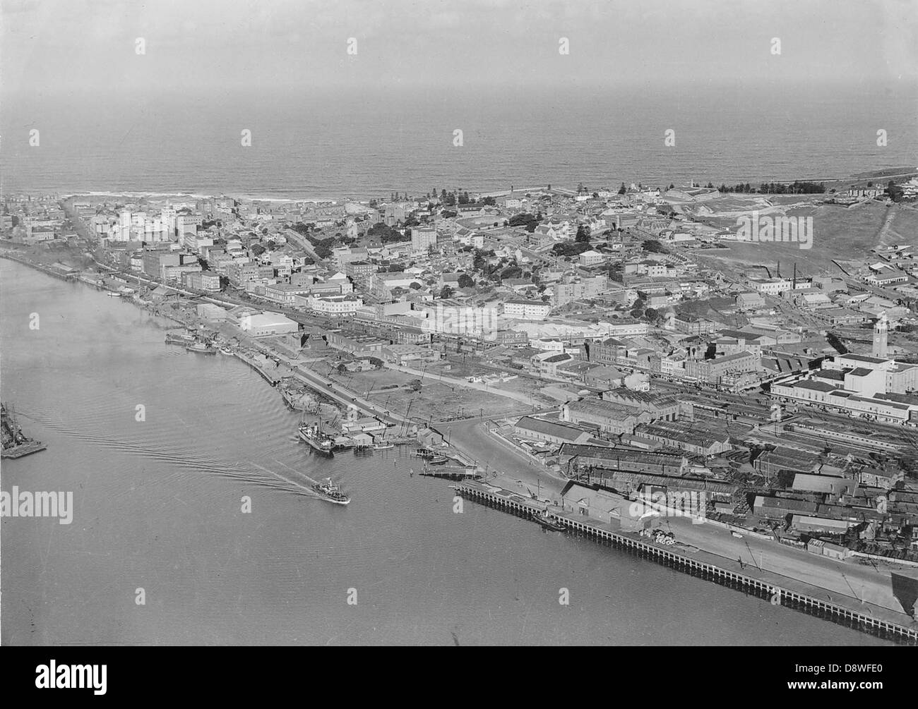 Aerial view of Lee Wharf, Newcastle Stock Photo - Alamy