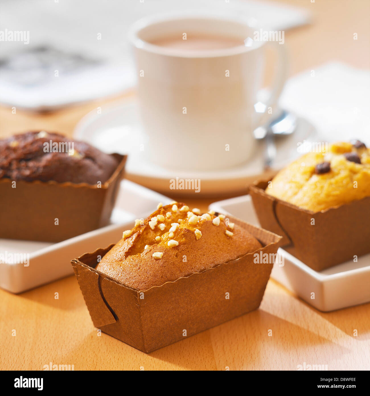 Three different flavored cakes Stock Photo - Alamy
