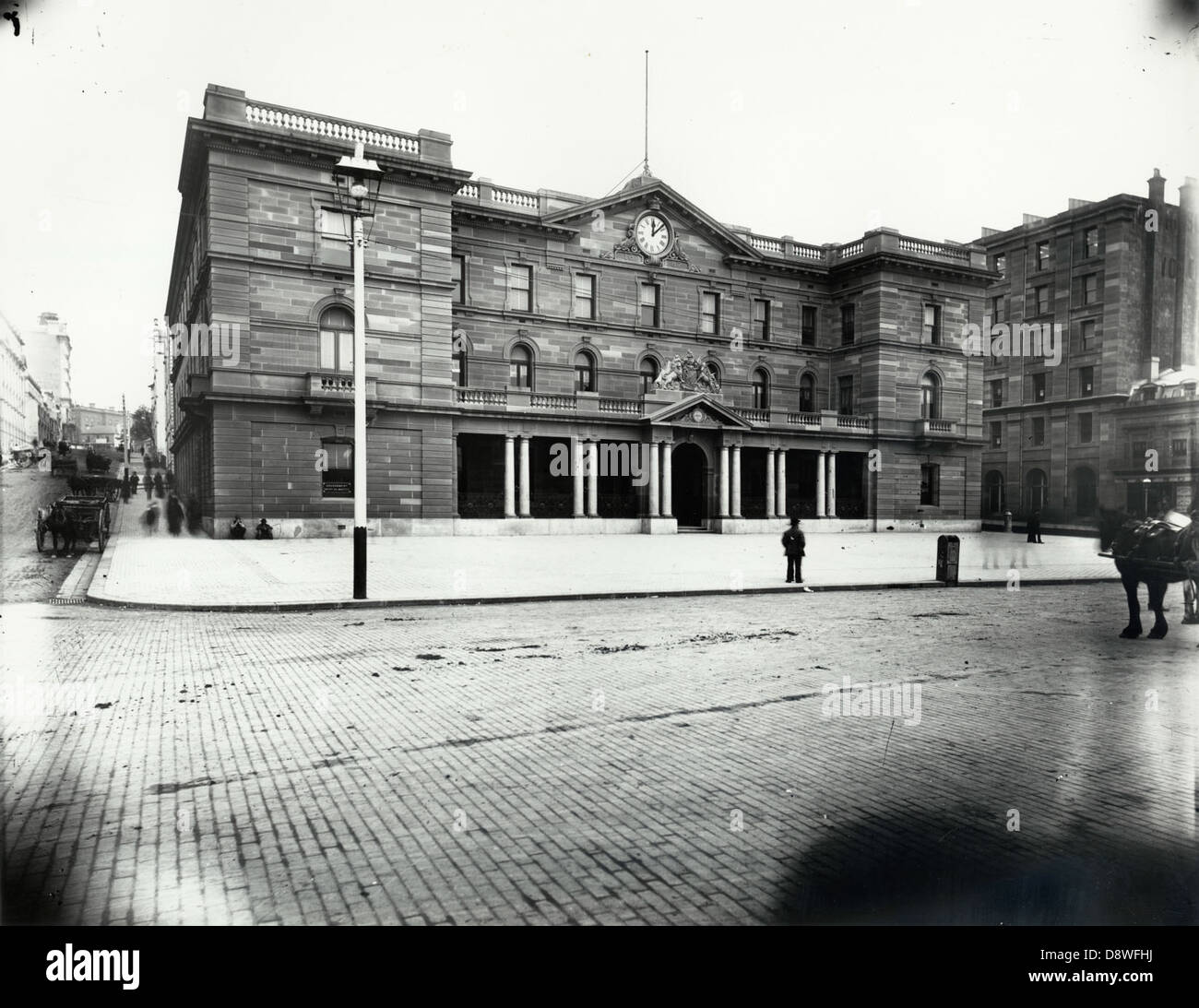 The Customs House in Sydney, located at Circular Quay, captured in a ...