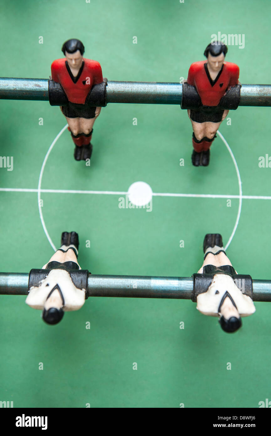 High angle view of table soccer Stock Photo - Alamy