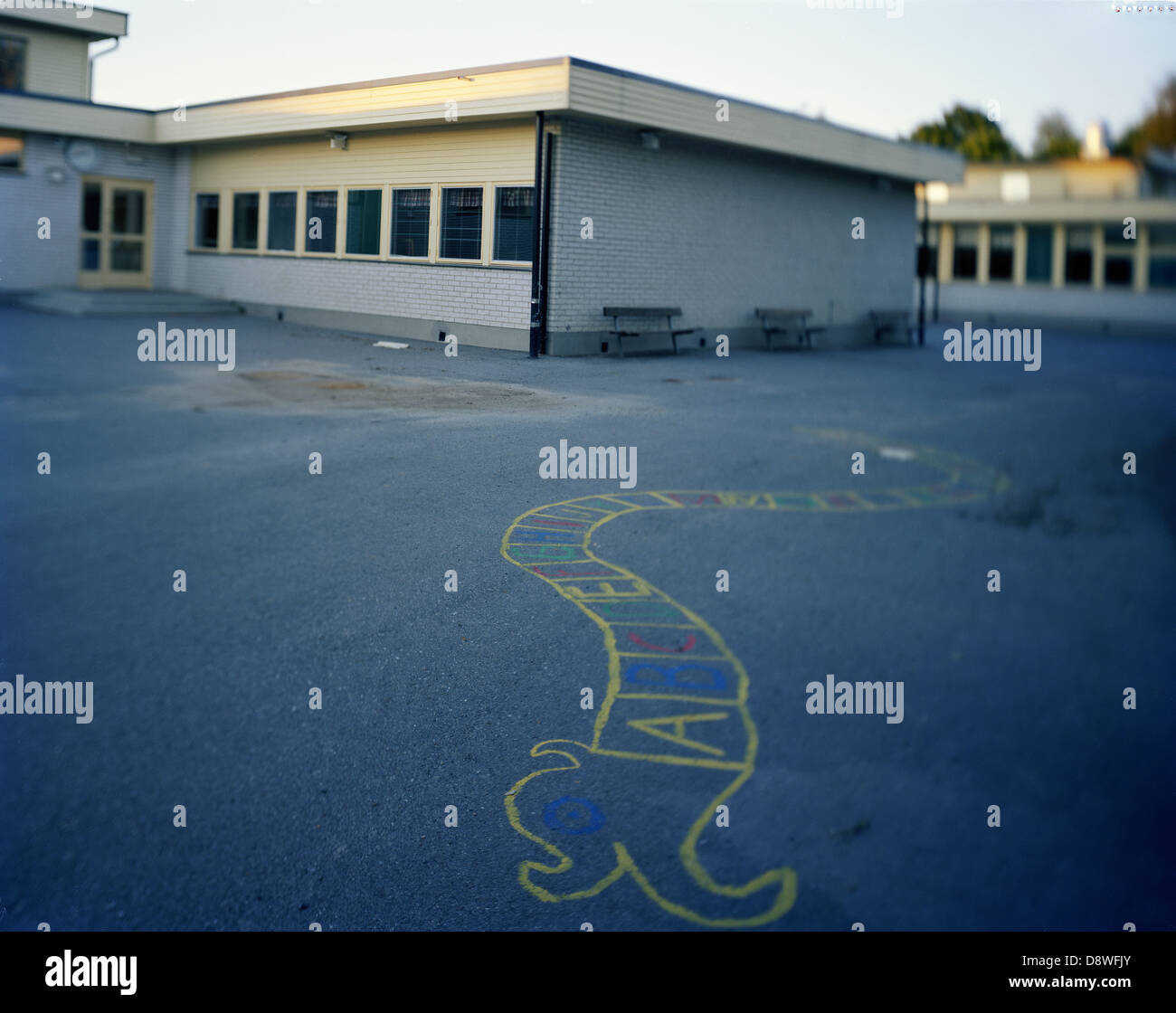 Empty School Playground