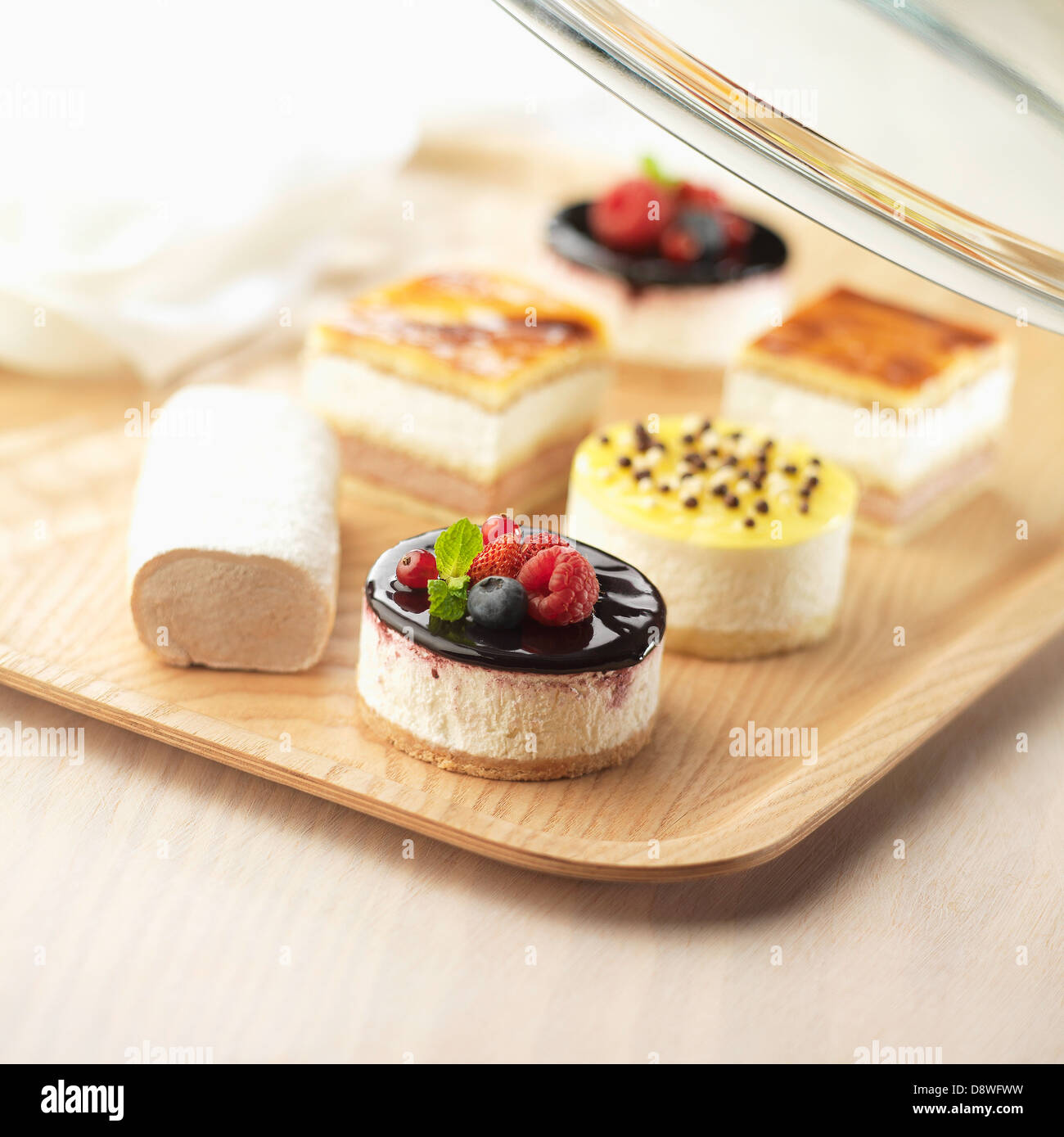 Assorted individual desserts Stock Photo - Alamy