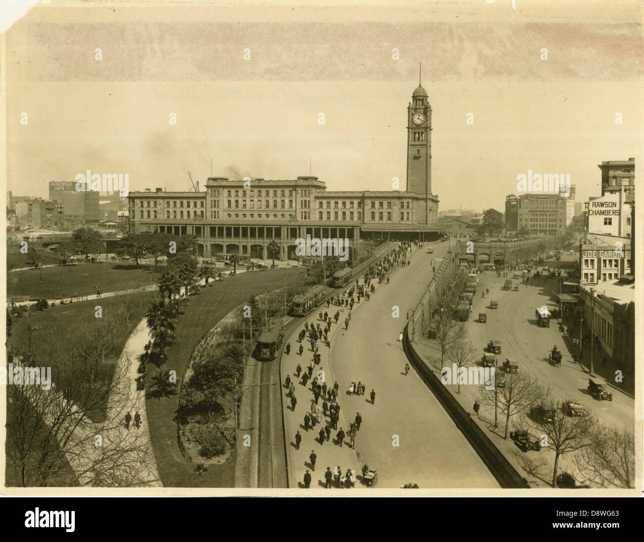 View of Central Railway Station, Sydney (NSW) - approach road Stock ...