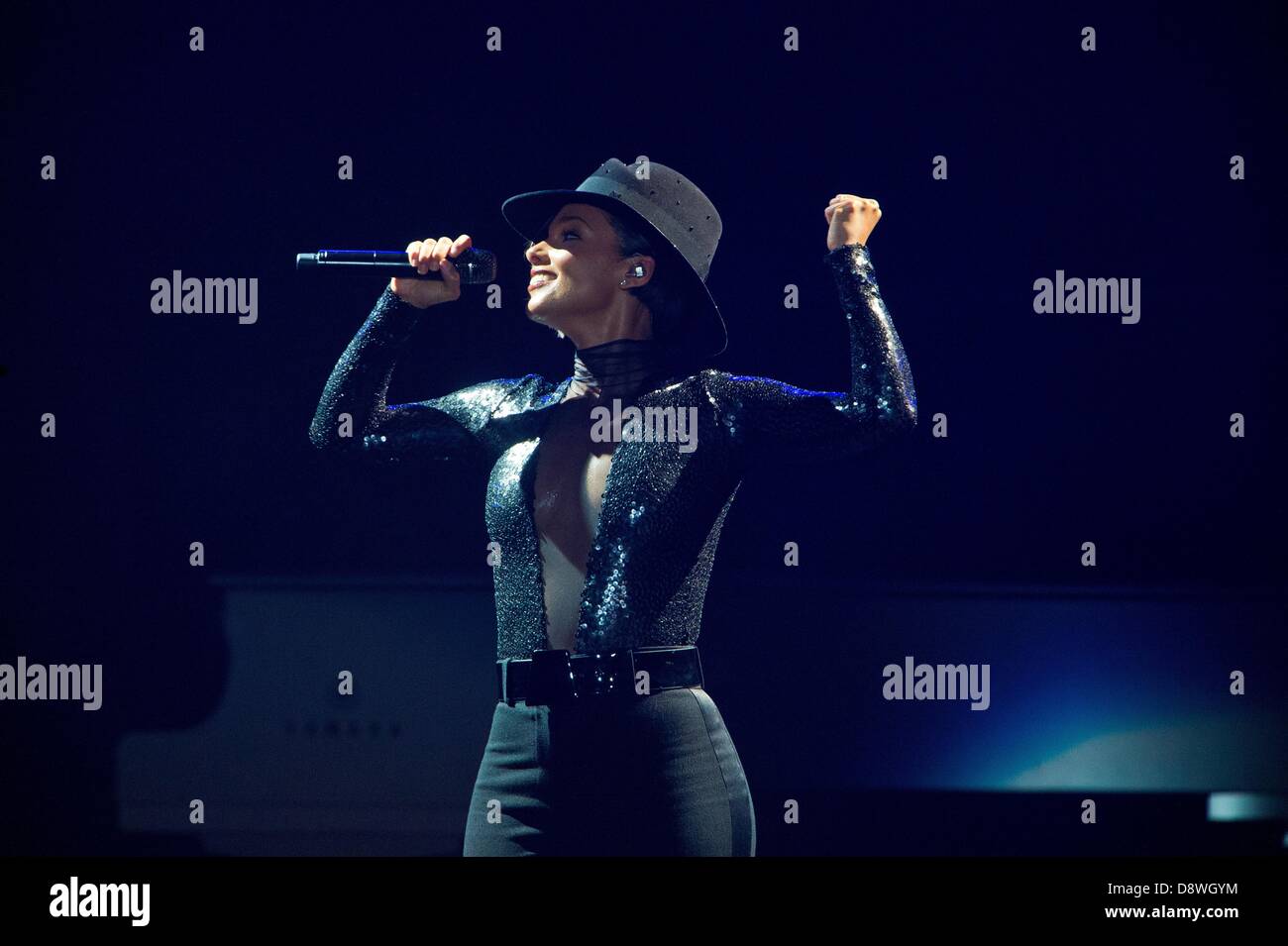 Frankfurt, Germany. 4th June 2013. US singer Alicia Keys performs ...