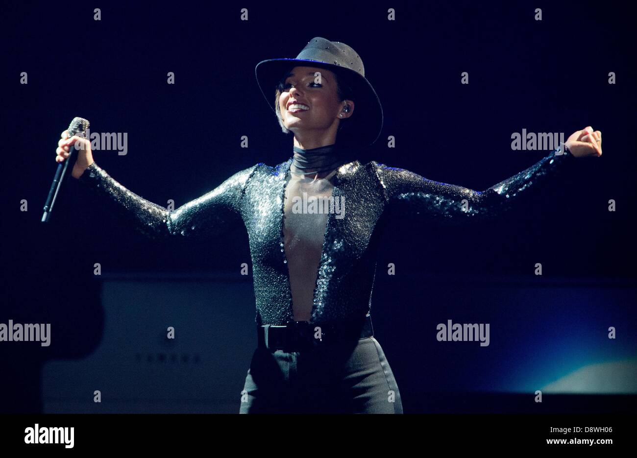 Frankfurt, Germany. 4th June 2013. US singer Alicia Keys performs ...