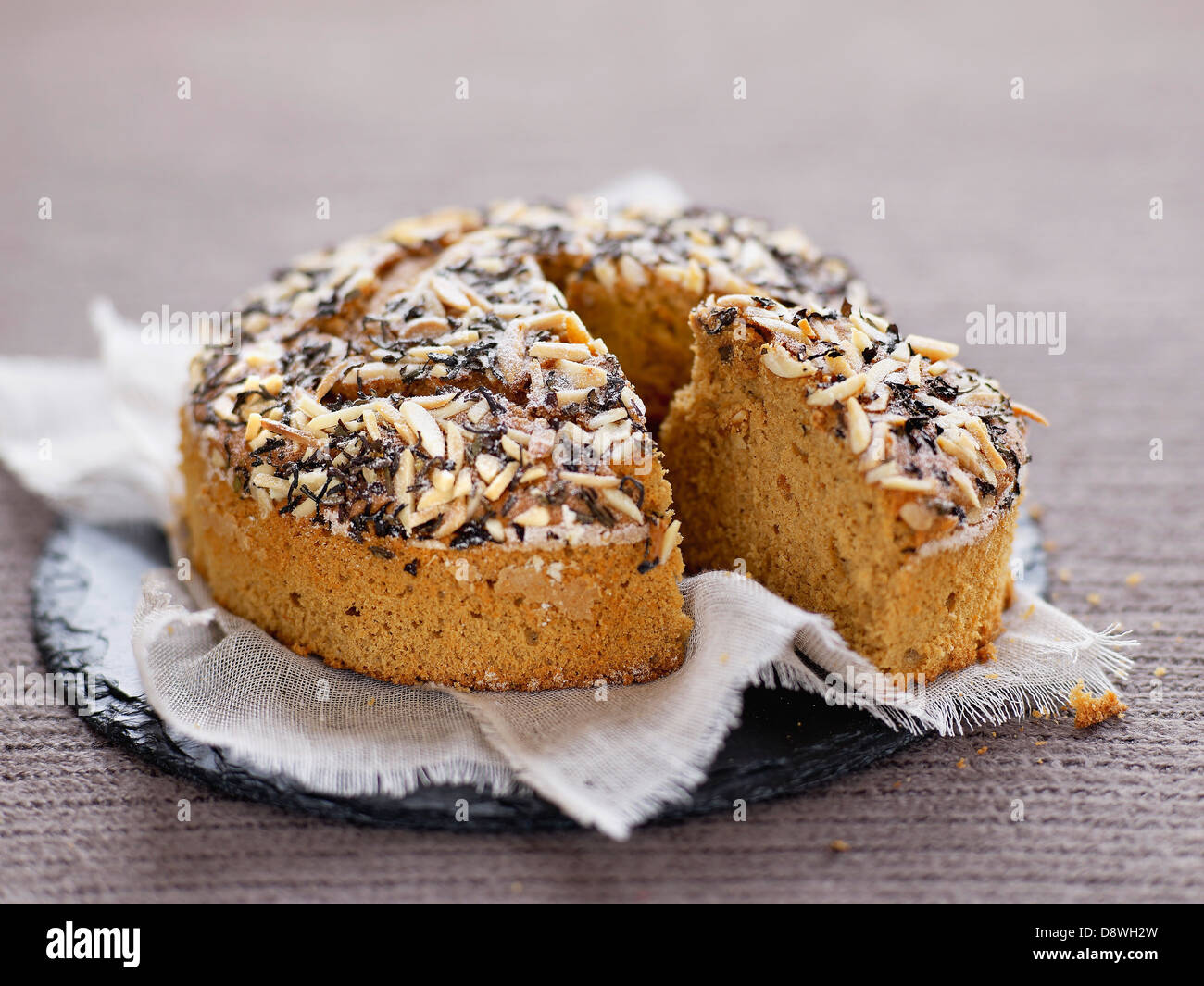Salted butter toffee cake,Dalloyau creation Stock Photo - Alamy