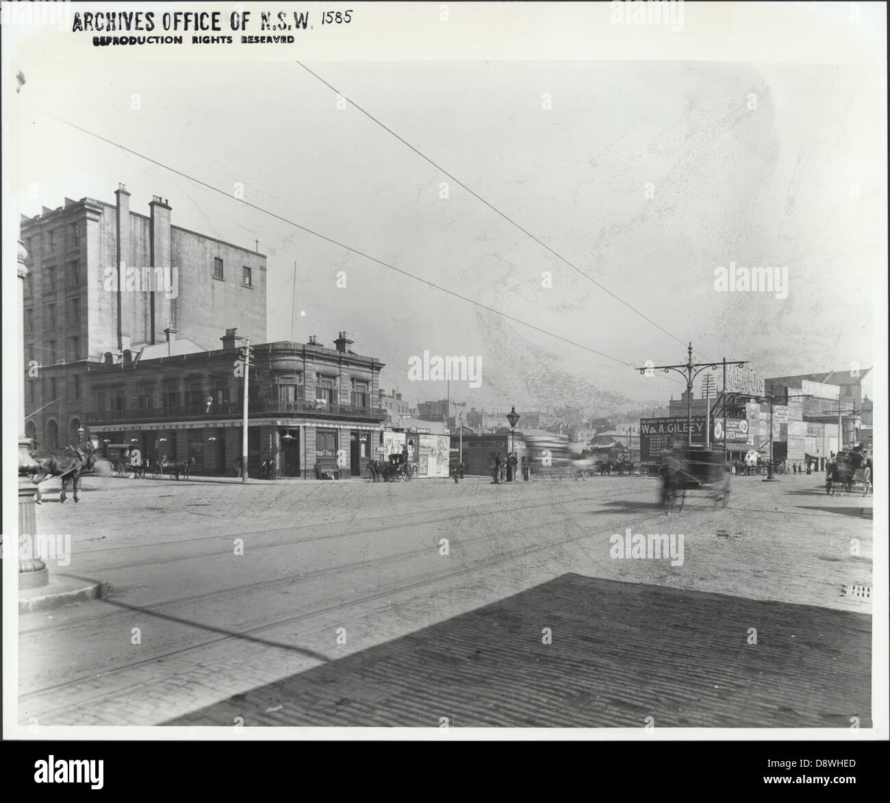 A photograph capturing Alfred Street in Circular Quay, New South Wales ...