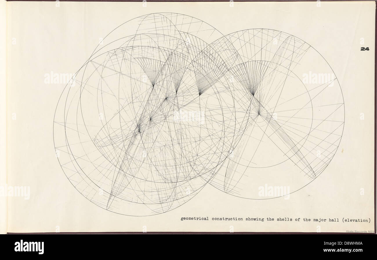 A photograph of the iconic shell-like design of the Sydney Opera House ...