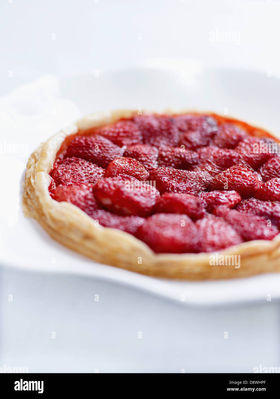 Hot strawberry tart Stock Photo - Alamy