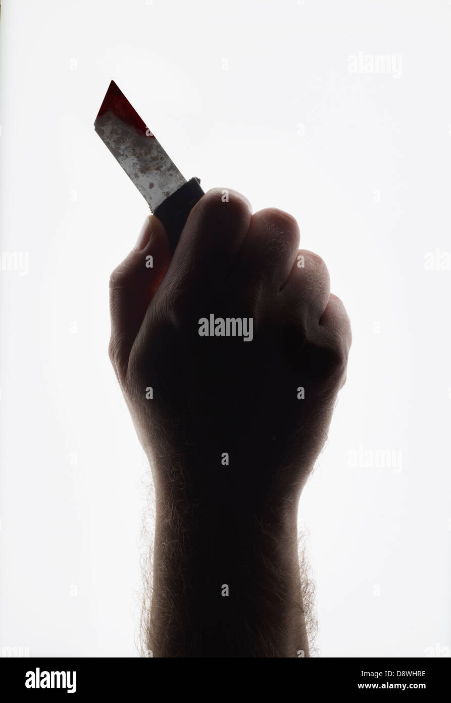 Knife Blood Hand High Resolution Stock Photography and Images - Alamy