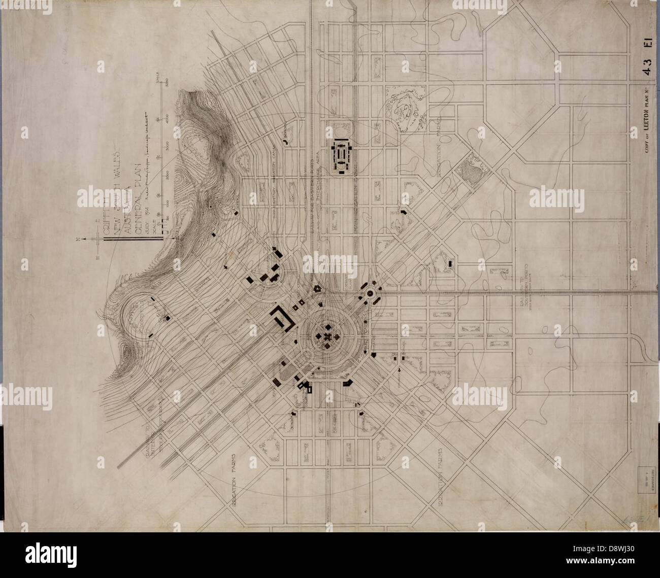 Leeton map hi-res stock photography and images - Alamy