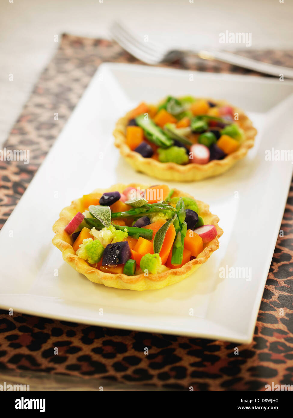 Vegetable savoury tartlet hi-res stock photography and images - Alamy