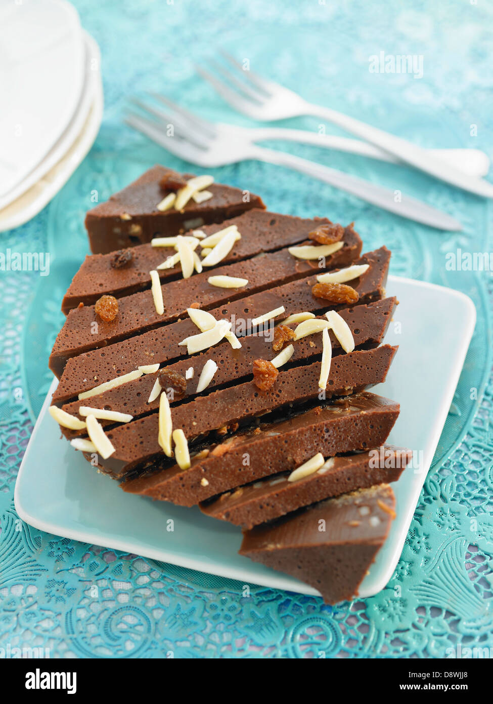 Chocolate and orange fondant Stock Photo - Alamy