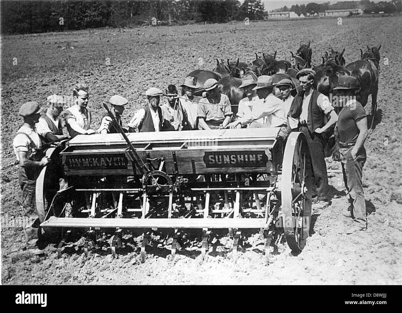 Vintage horse drawn plough hi-res stock photography and images - Alamy