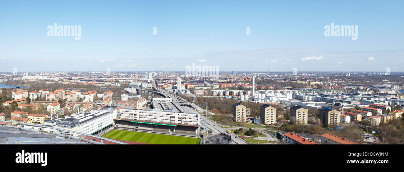 Aerial view of stadium Stock Photo - Alamy