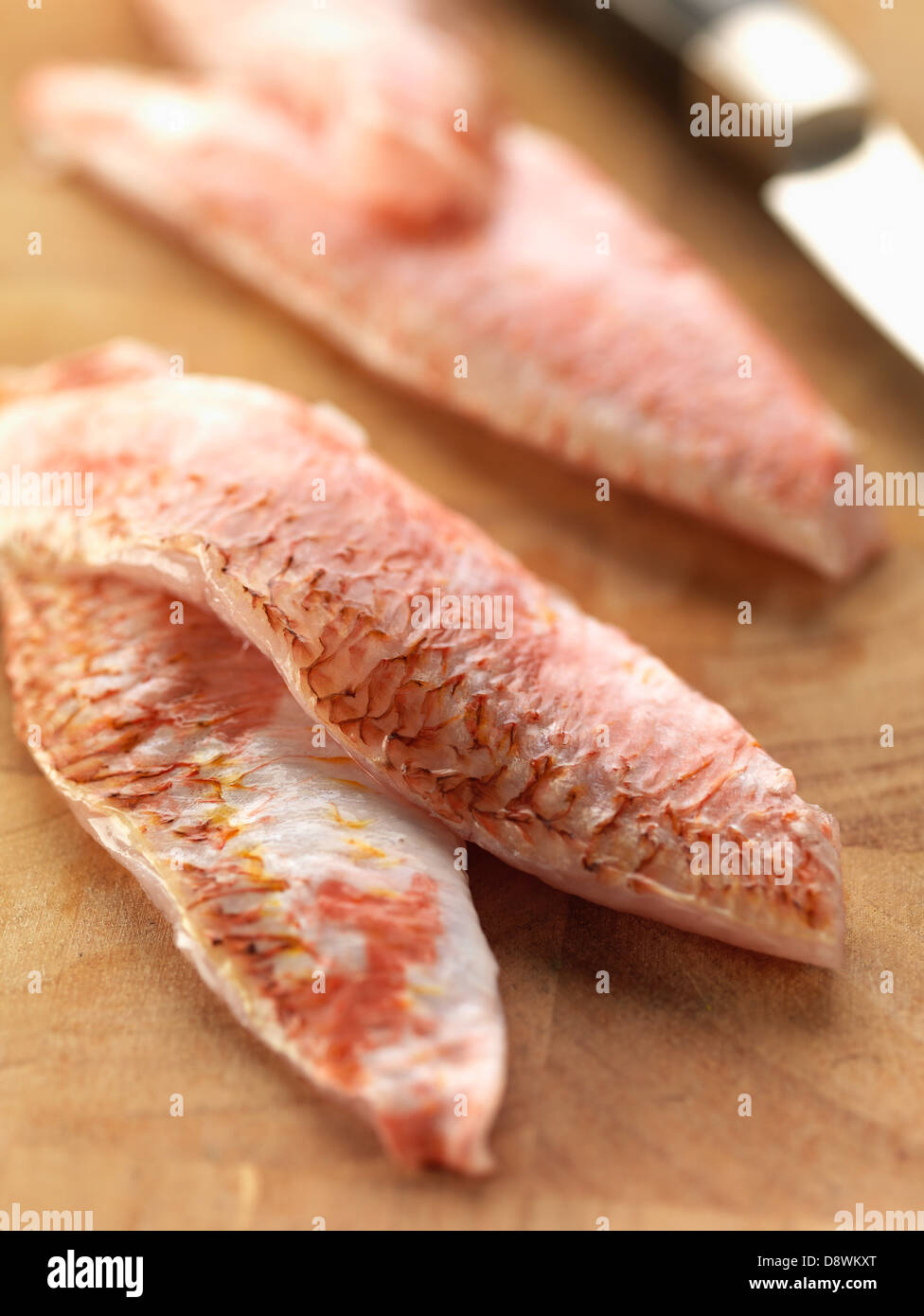 Red mullet fillets Stock Photo - Alamy