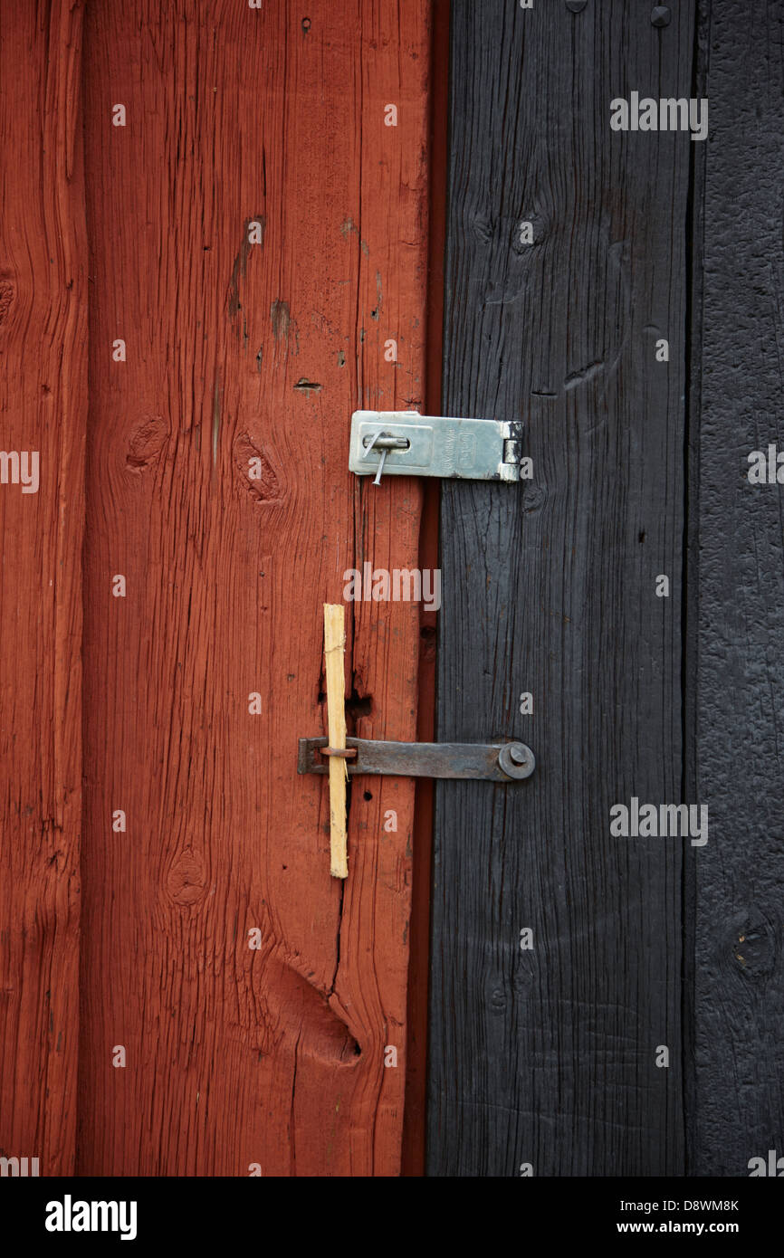 Door with lock, close-up Stock Photo - Alamy