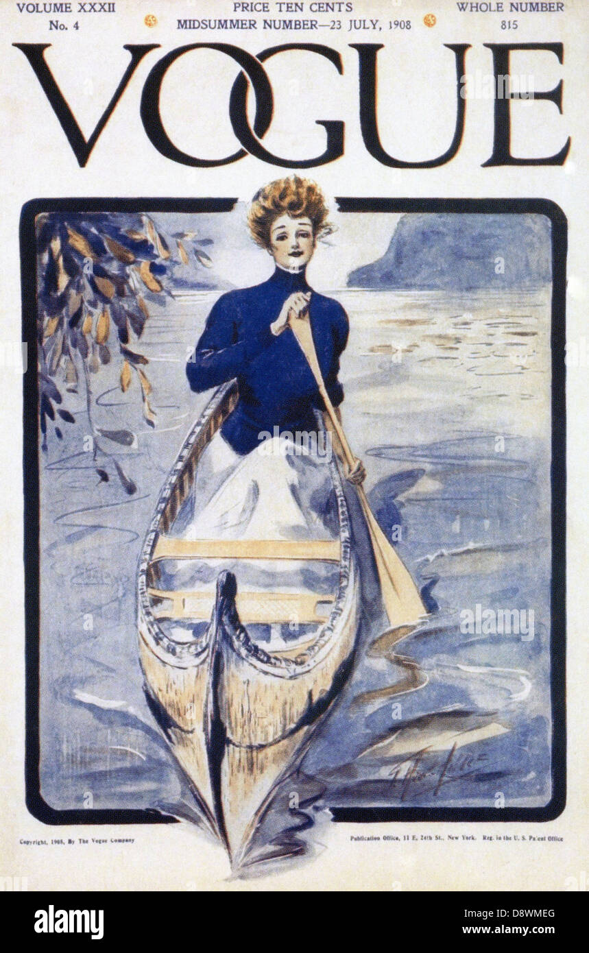 Vintage Vogue magazine cover Stock Photo - Alamy