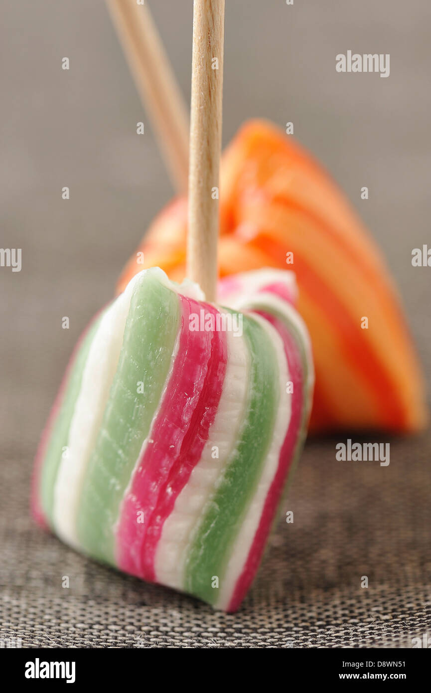 Boiled candy lollipops Stock Photo - Alamy