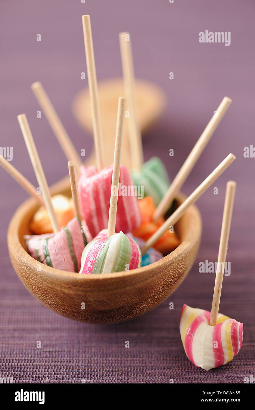 Boiled candy lollipops hi-res stock photography and images - Alamy