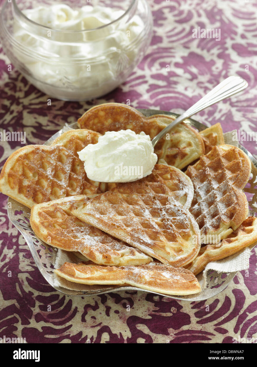 Waffles color hi-res stock photography and images - Alamy