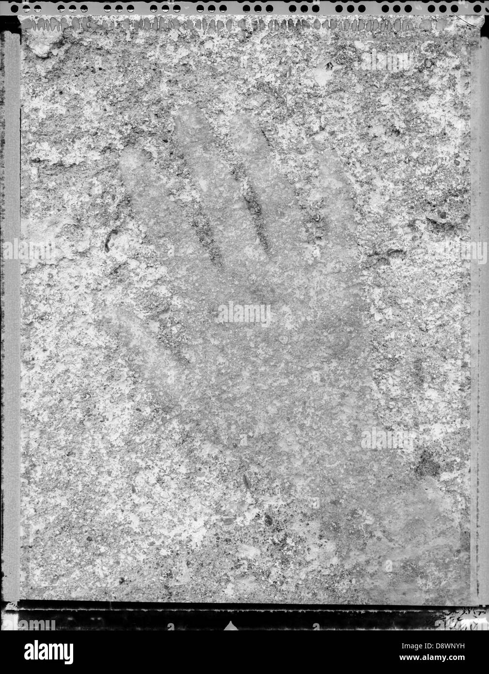 Track of hand Black and White Stock Photos & Images - Alamy