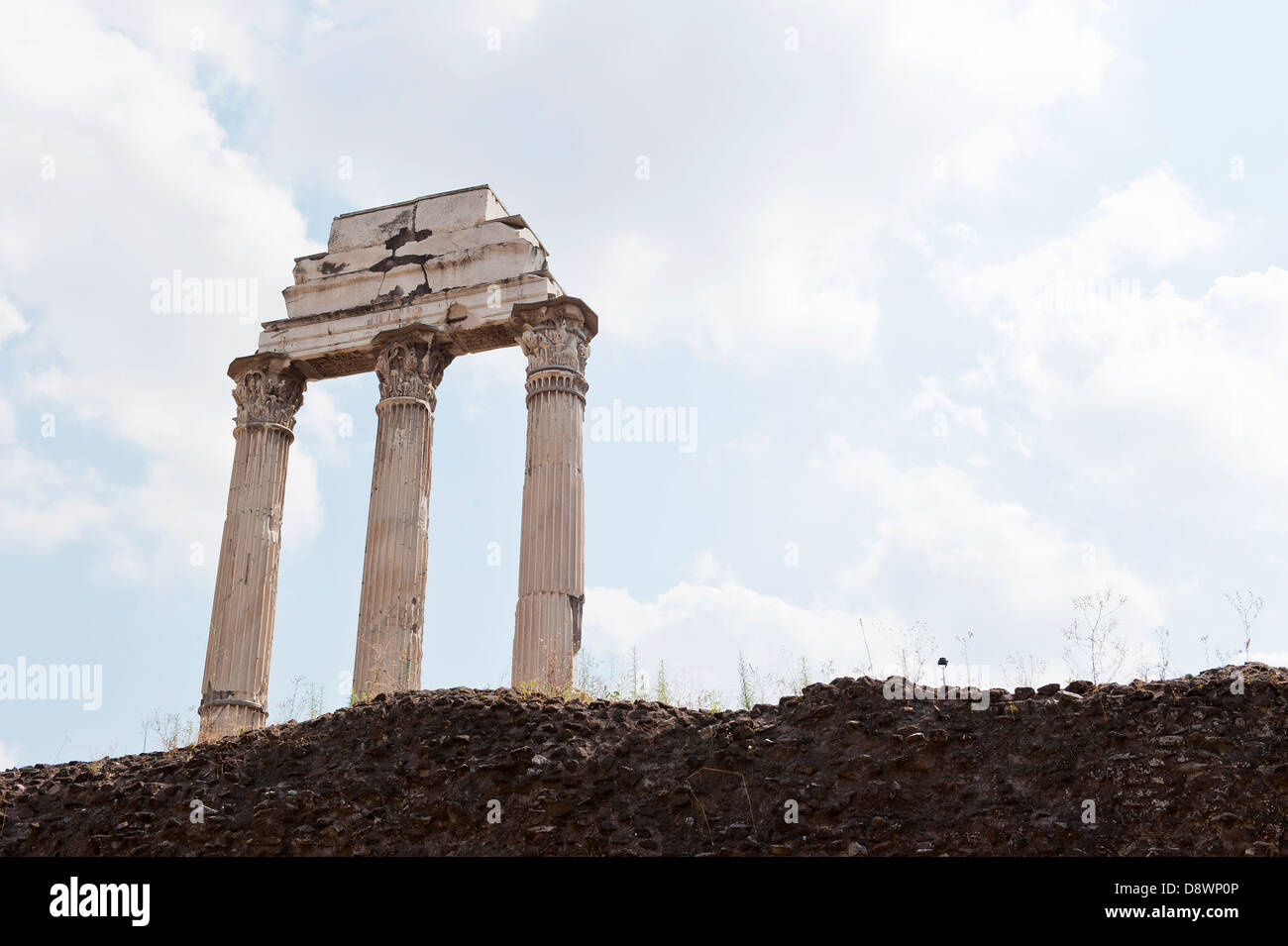 Columns in the Roman Forum, Rome Stock Photo - Alamy
