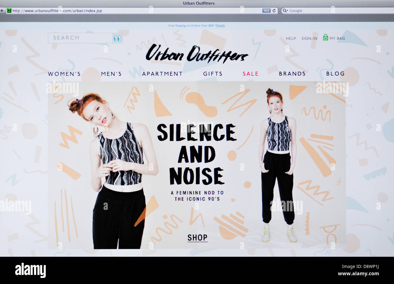 Urban Outfitters clothing store website Stock Photo - Alamy