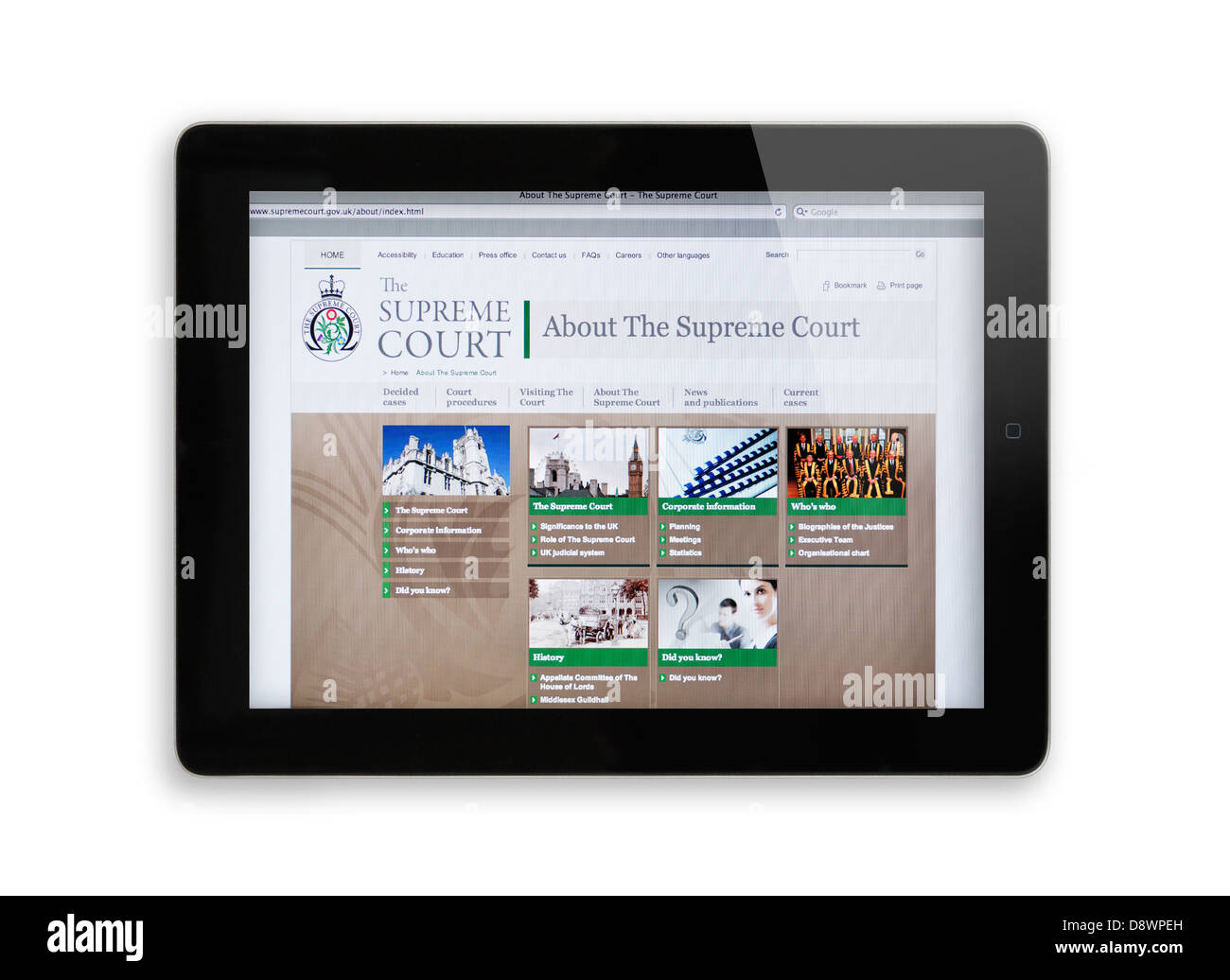 Supreme court justice Cut Out Stock Images & Pictures - Alamy