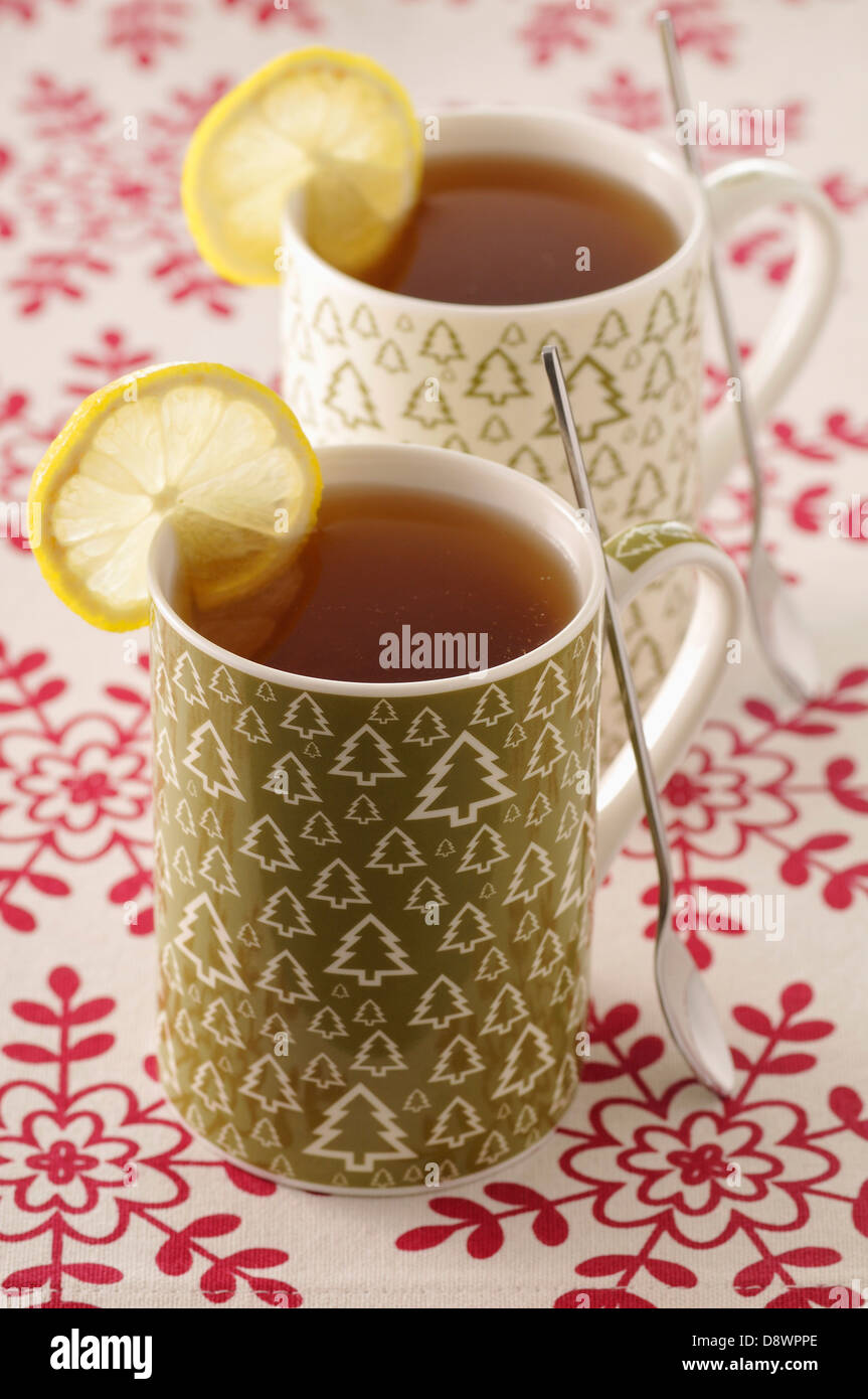 Cups of lemon tea Stock Photo - Alamy