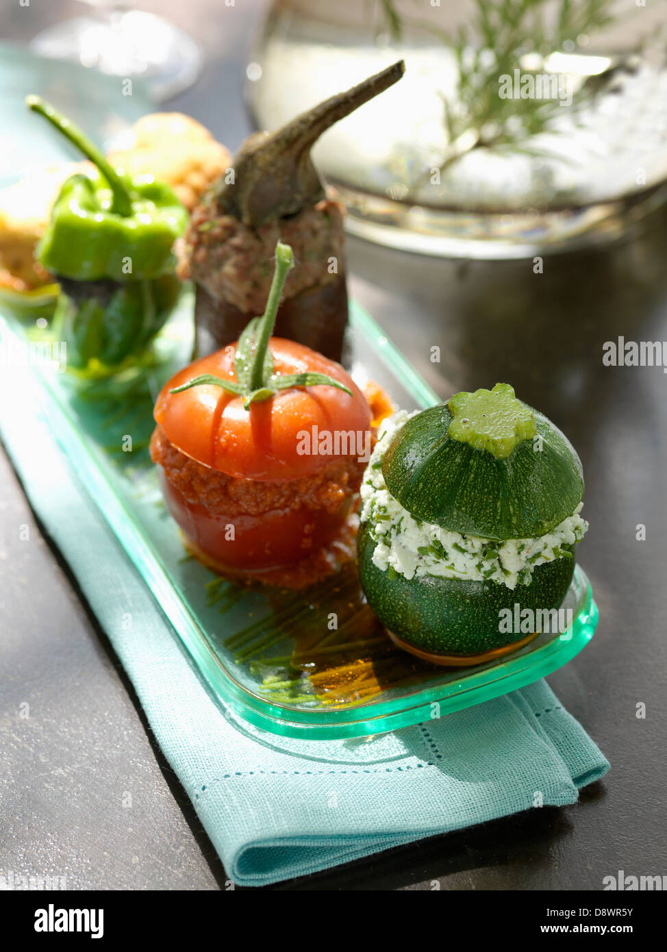 Provençal-style stuffed vegetables Stock Photo - Alamy