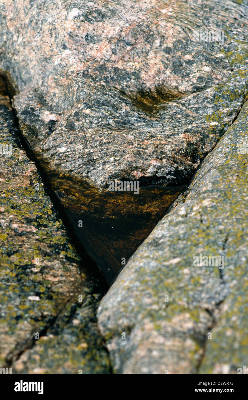 Crevice in mountain, close-up Stock Photo - Alamy