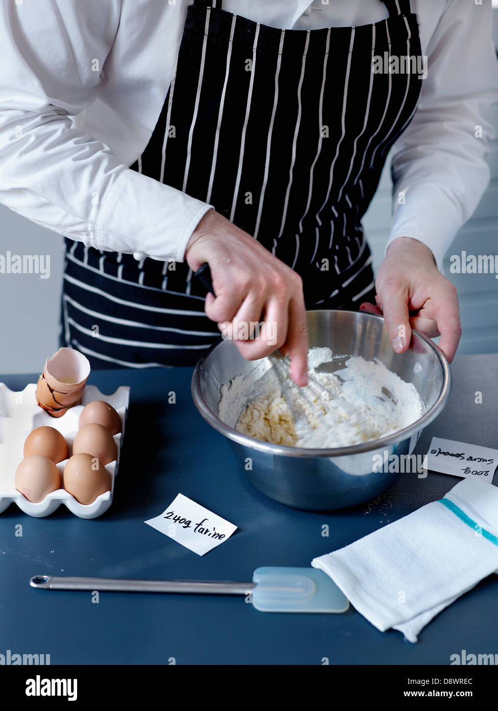 Mixing the preparation Stock Photo - Alamy