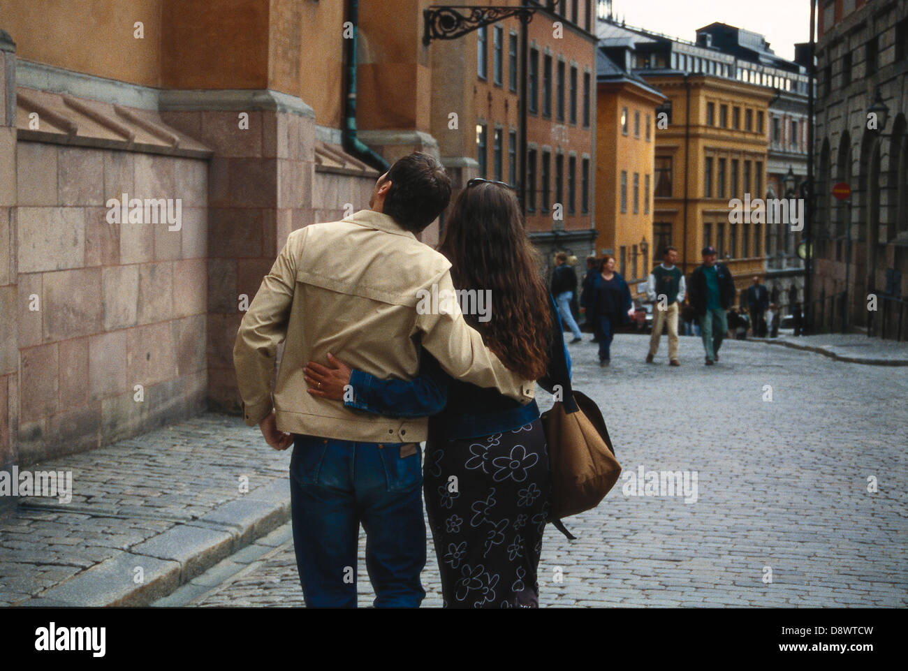 People strolling in Stockholm Old Town Stock Photo - Alamy