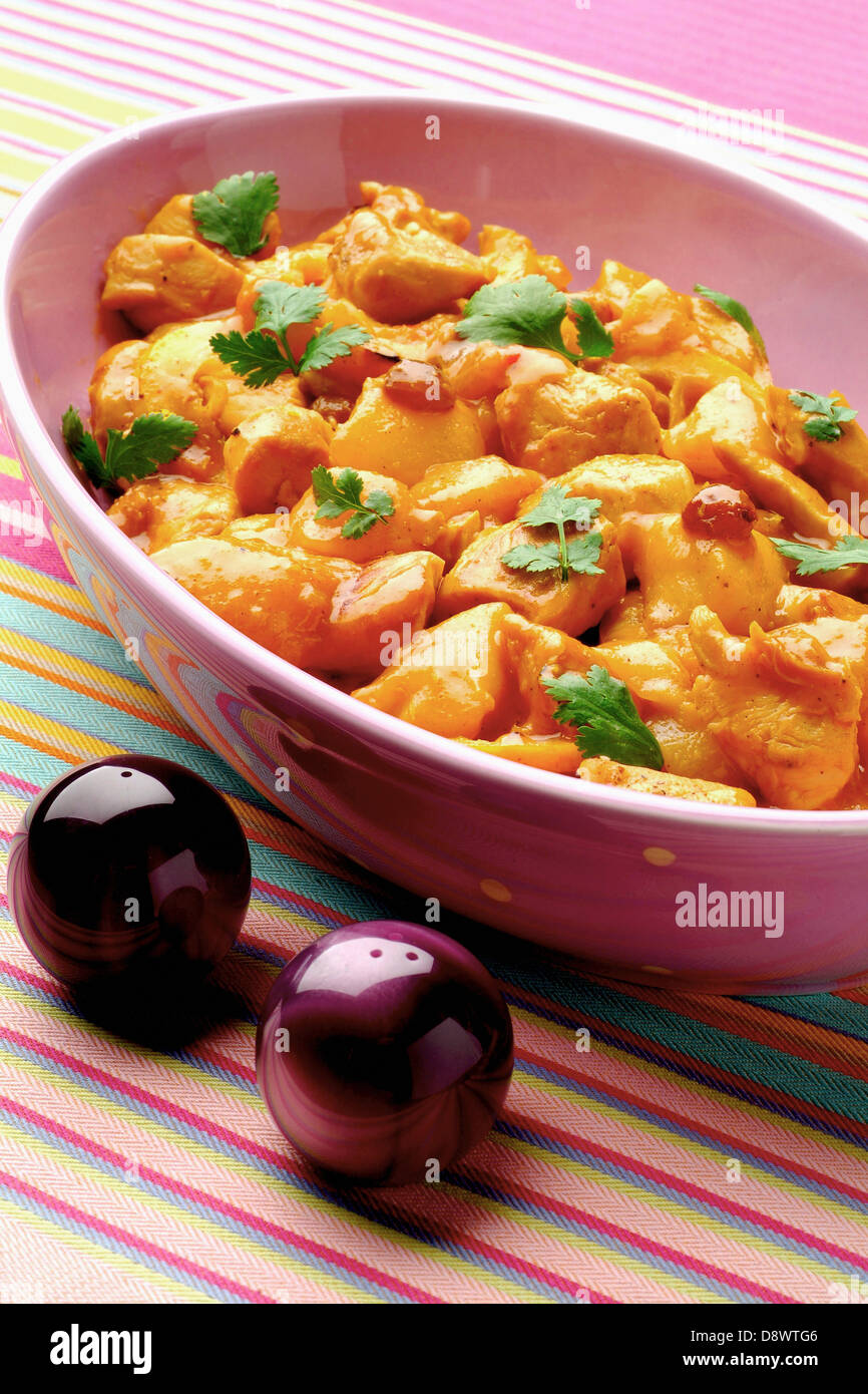 Turkey and pear curry Stock Photo - Alamy