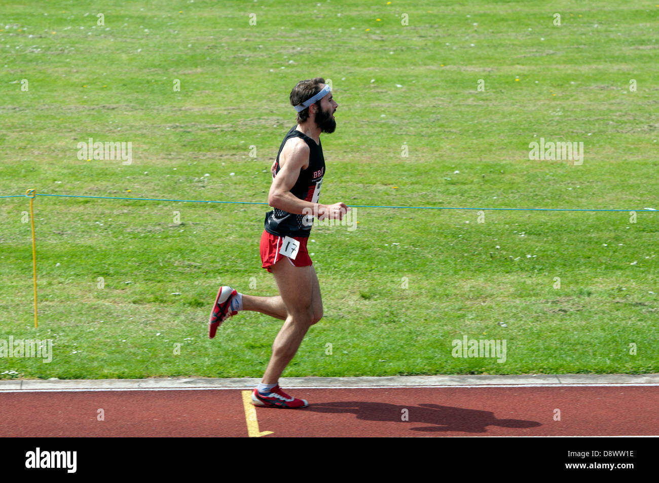 Athletics, men`s 5000m race Stock Photo - Alamy
