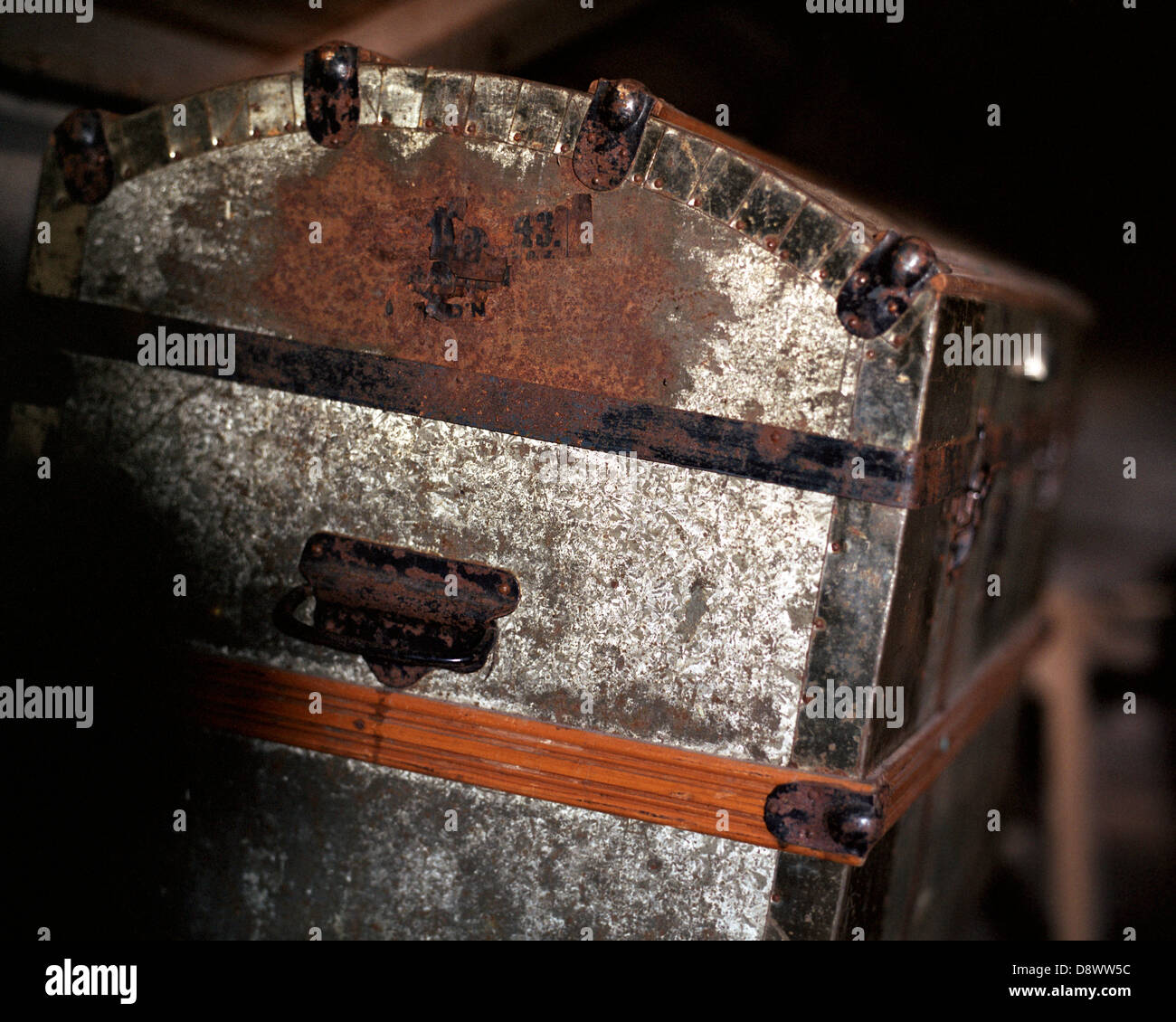 A Rusty Coffin Stock Photo - Alamy
