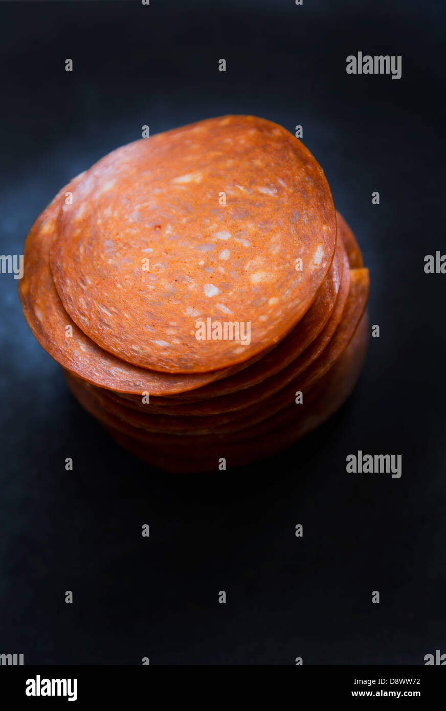 Pepperoni slices hi-res stock photography and images - Alamy