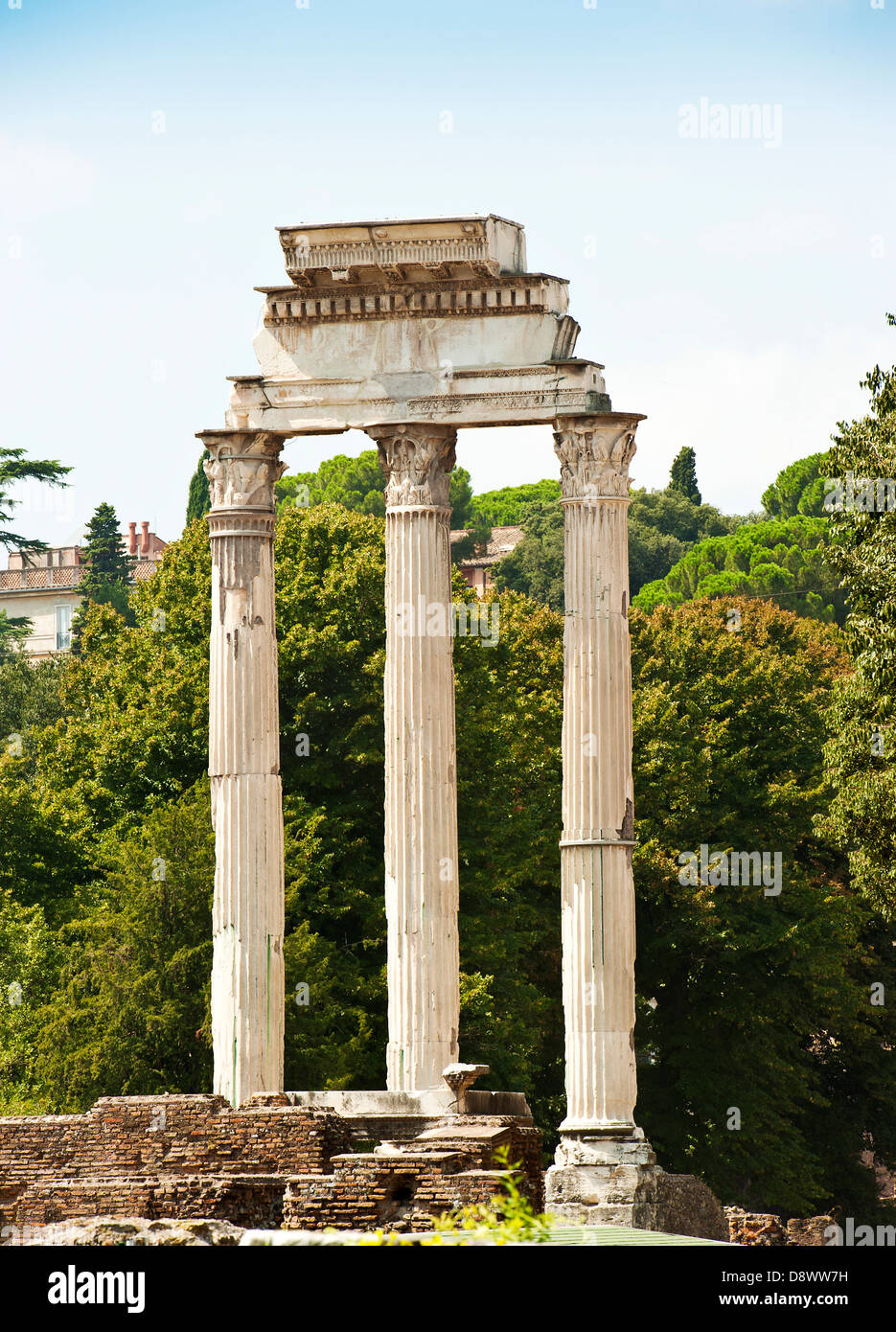 Columns in the Roman Forum, Rome Stock Photo - Alamy
