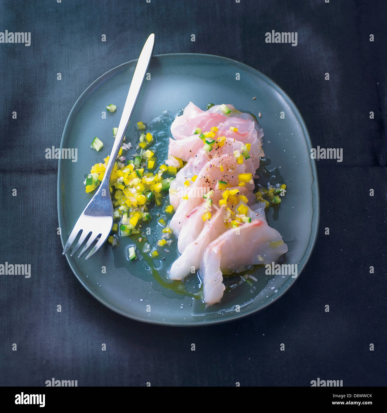 Carpaccio cod fish hi-res stock photography and images - Alamy