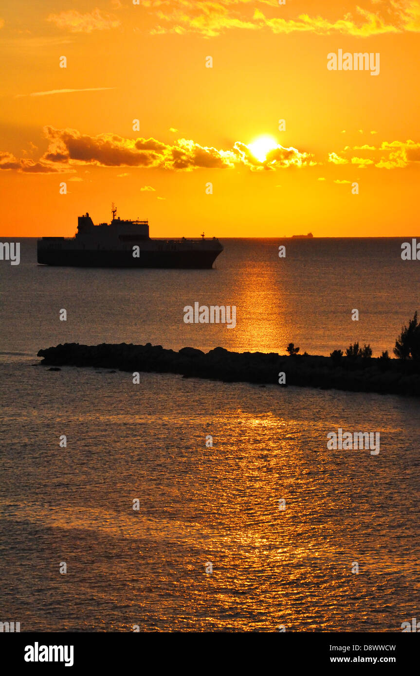 Sunset in Nassau, Bahamas Stock Photo - Alamy
