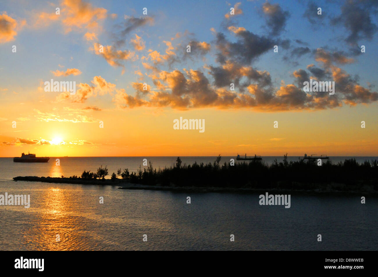 Sunset in Nassau, Bahamas Stock Photo - Alamy