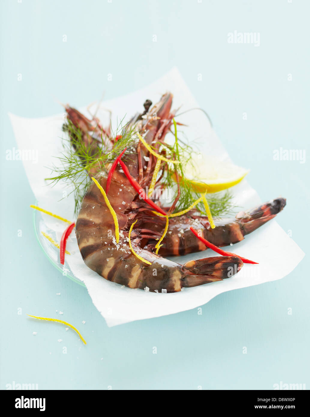 Black Tiger shrimps Stock Photo - Alamy