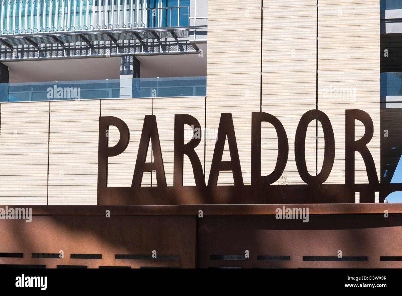 Hotel del Atlantico Parador de Cadiz entrance sign Cadiz Andalusia ...